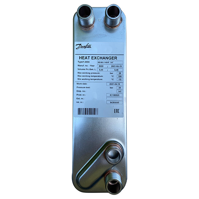 Danfoss XB 06H-1 40HP 3/4" Heat Exchanger — The HIU Company